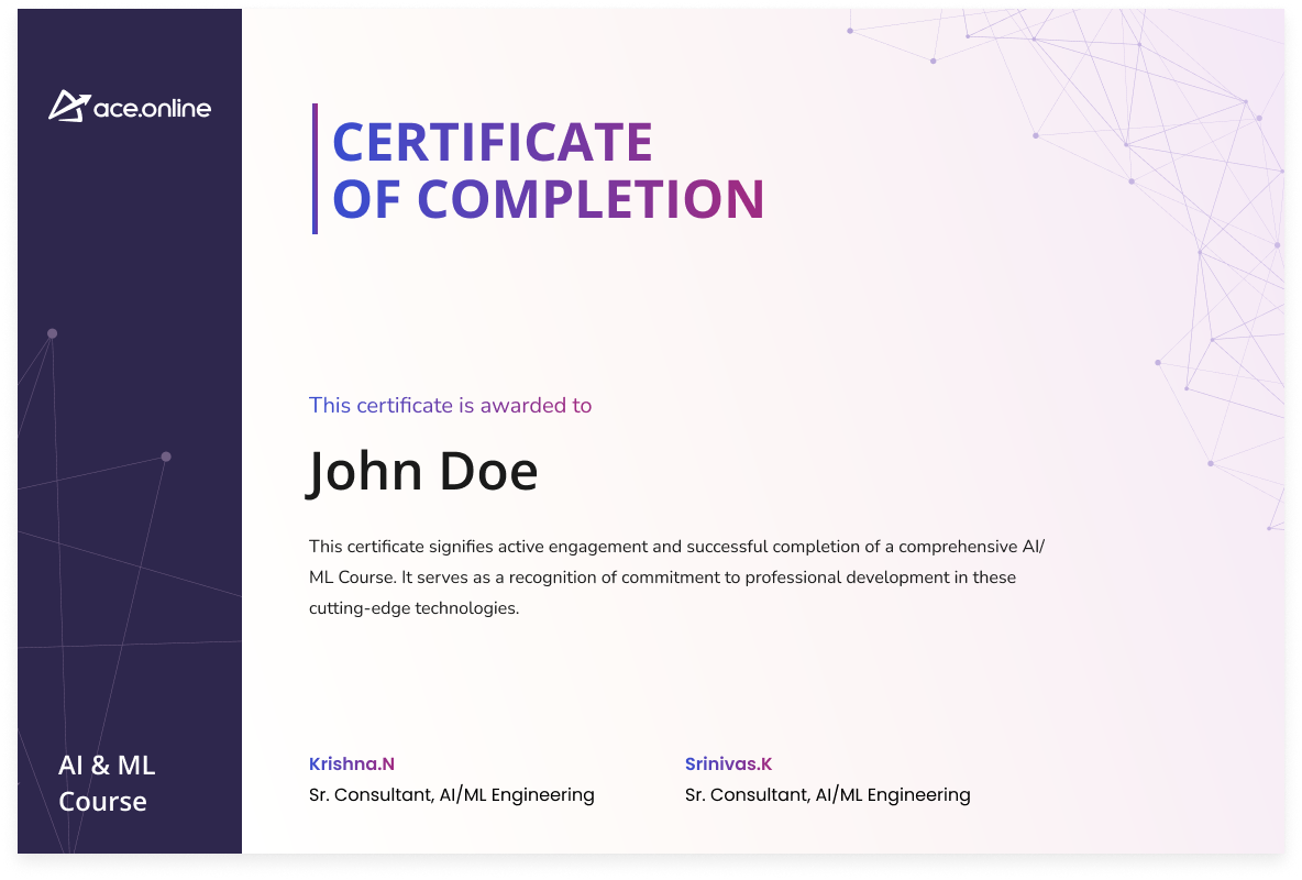 Artificial Intelligence & Machine Learning: AI/ML Course